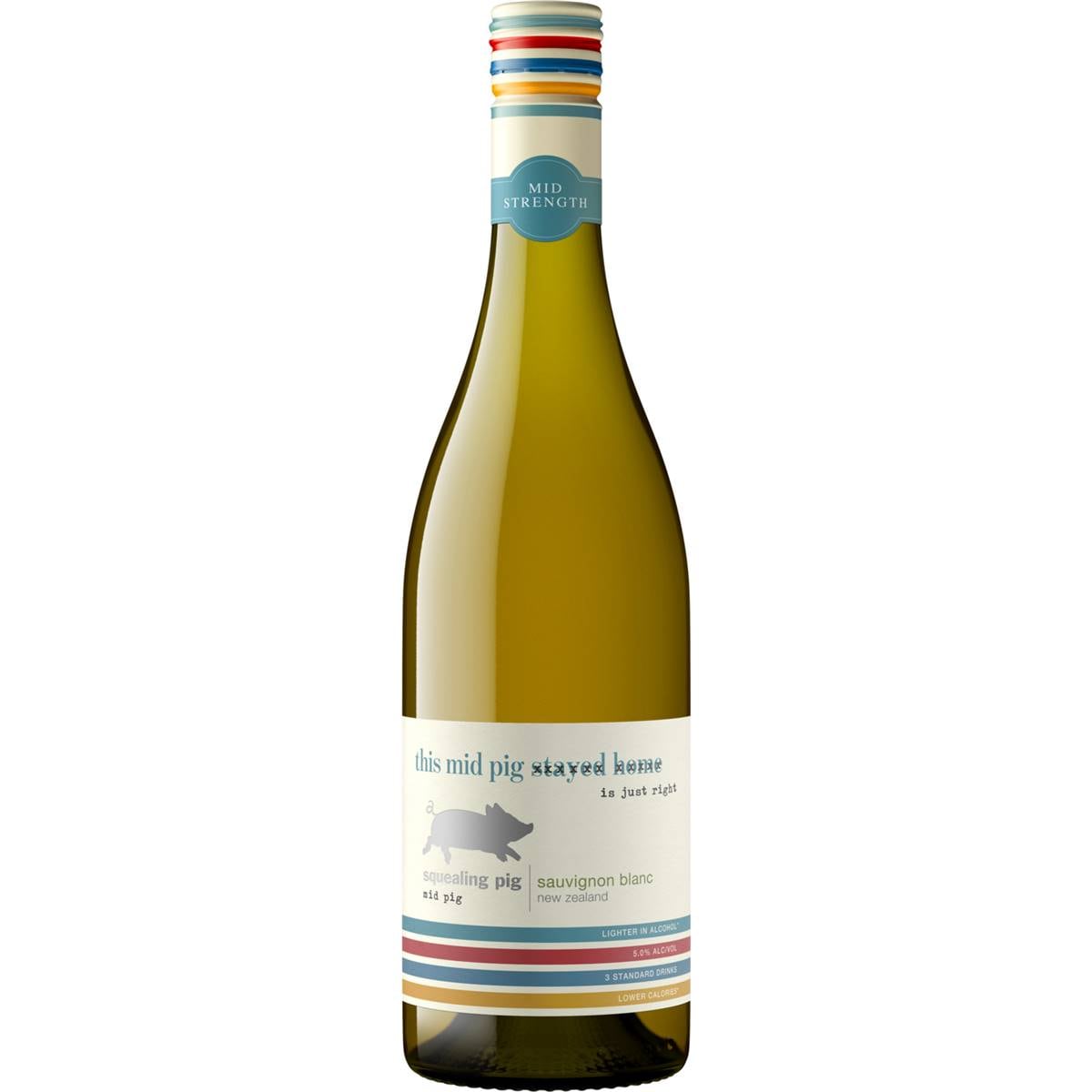 Squealing Pig Mid Strength Sauvignon Blanc Bottle 750ml | Woolworths