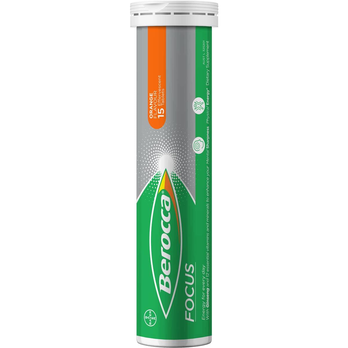 Berocca 50+ Energy Vitamin With Ginseng Effervescent Tablets 30 Pack ...