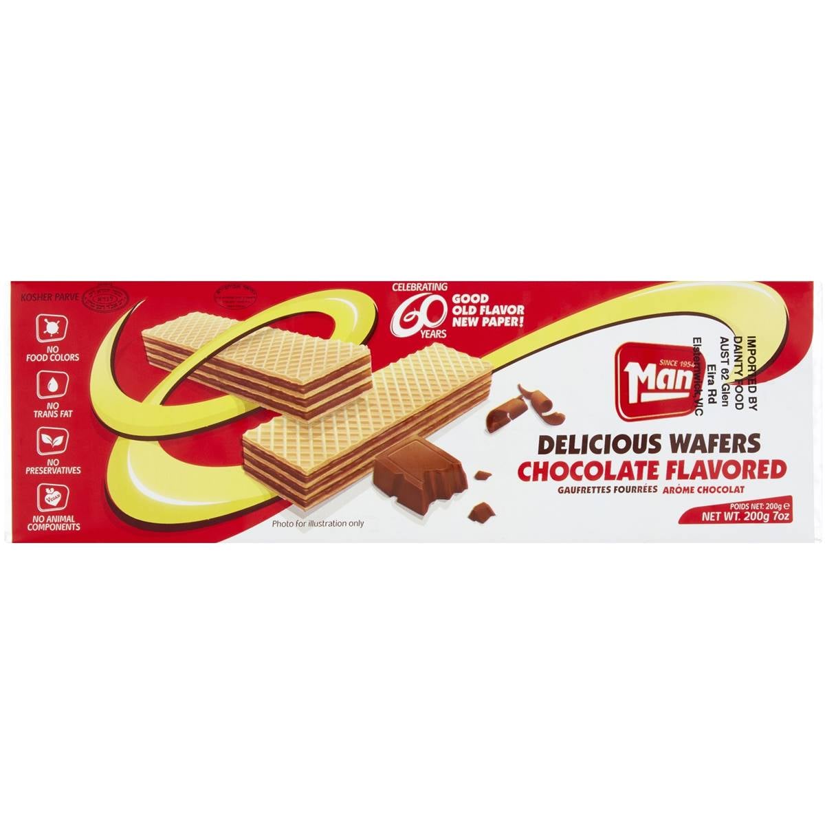 Man Chocolate Wafers 200g | Woolworths