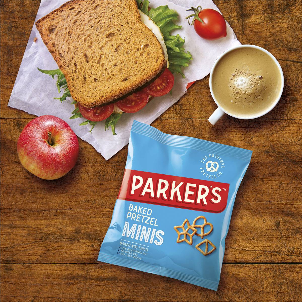 Parker's Baked Pretzels Multipack Salted 6 Pack | Woolworths