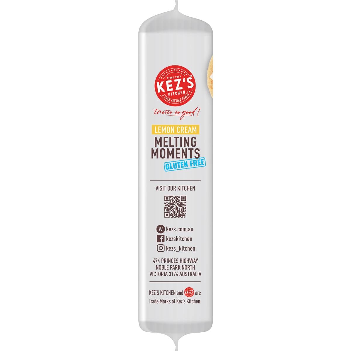 Kez's Kitchen Gluten Free Lemon Cream Melting Moments 190g | Woolworths