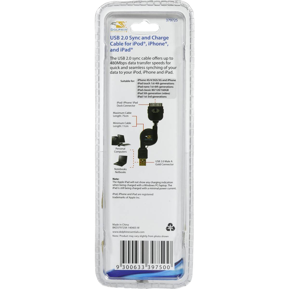 Dolphin Pc Or Notebook Hardware Usb Cable Each | Woolworths