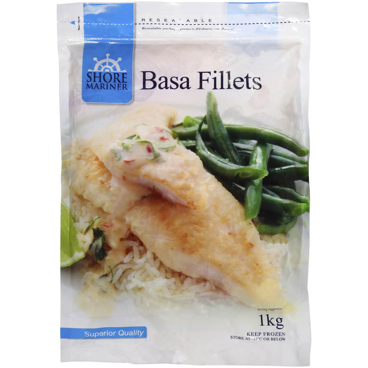 Shore Mariner Basa Fillets 1kg | Woolworths