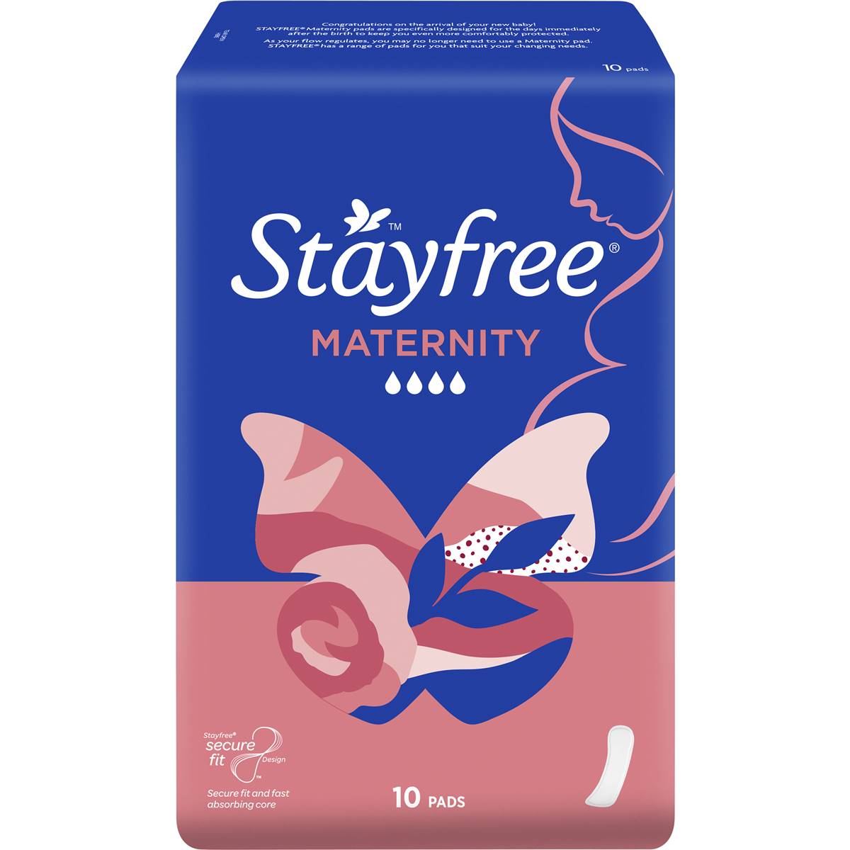 Stayfree Maternity Pads 10 Pack | Woolworths