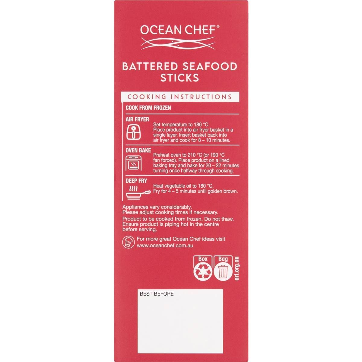 Ocean Chef Battered Seafood Sticks 400g | Woolworths