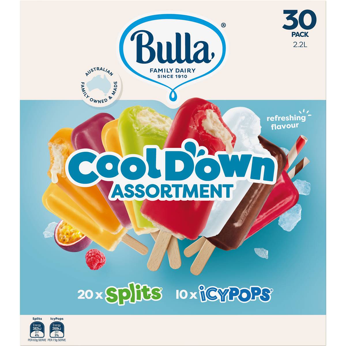 Bulla Cool Down Assortment 30 Pack | Woolworths