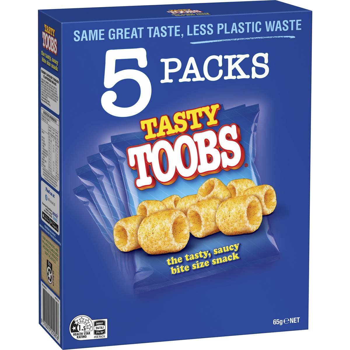 Tasty Toobs Multipack 5 Pack | Woolworths