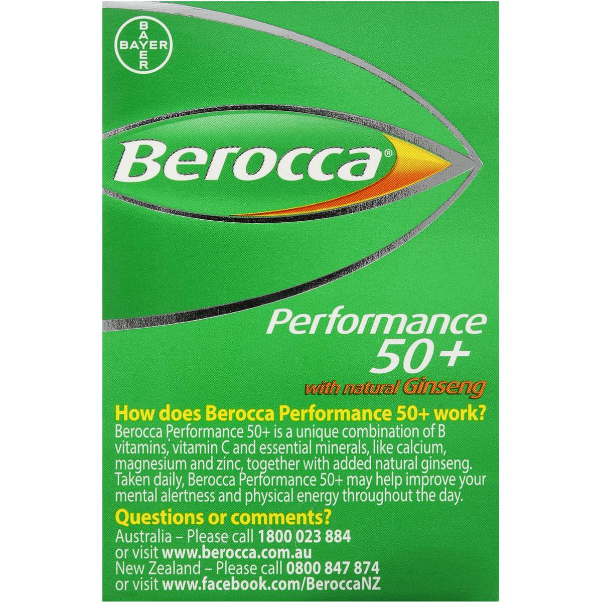 Berocca Focus 50+ 30 Pack | Woolworths