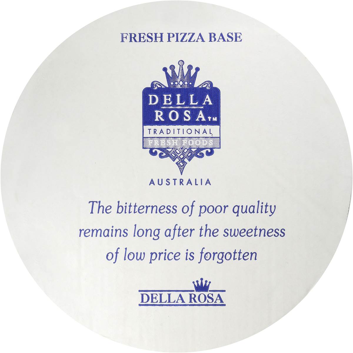 Della Rosa Pizza Base With Olive Oil 2pk 640g | Woolworths