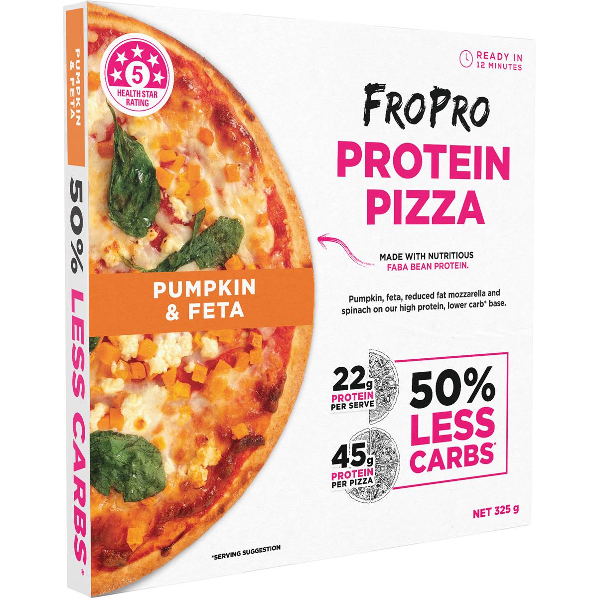 Fropro Protein Pizza Pumpkin & Feta 325g | Woolworths