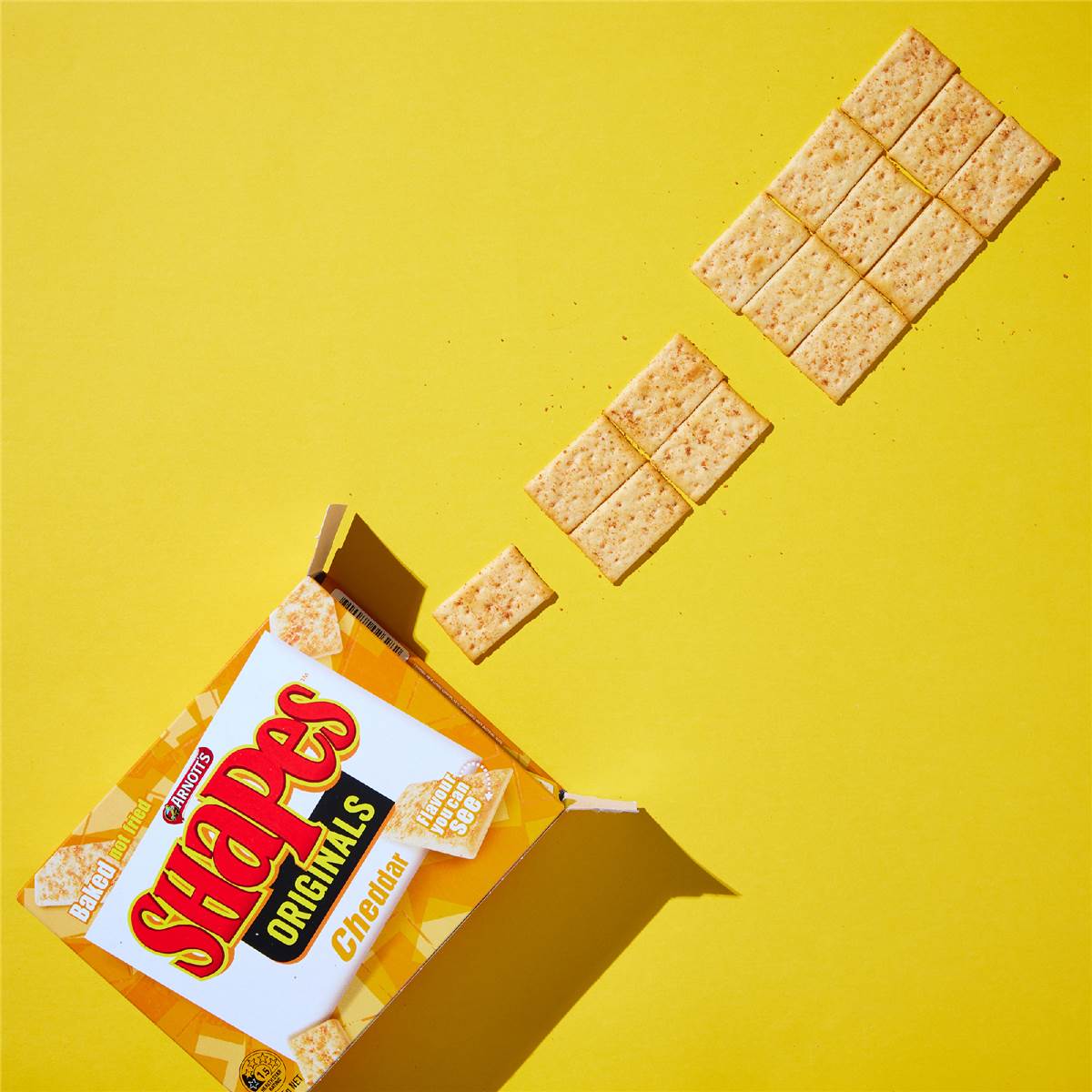 Arnott's Shapes Cheddar Cracker Biscuits 175g | Woolworths