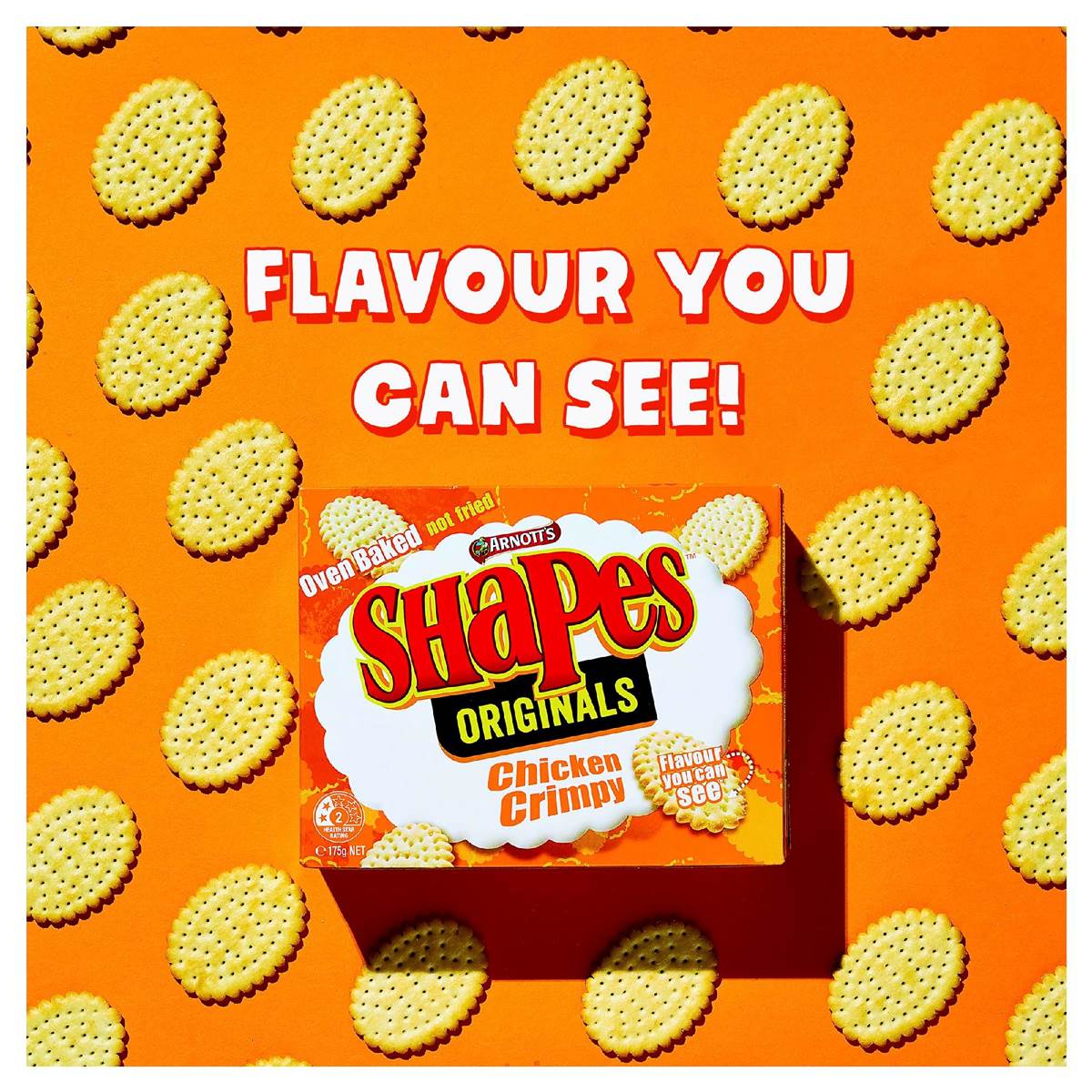 Arnott's Shapes Chicken Crimpy Cracker Biscuits 175g | Woolworths