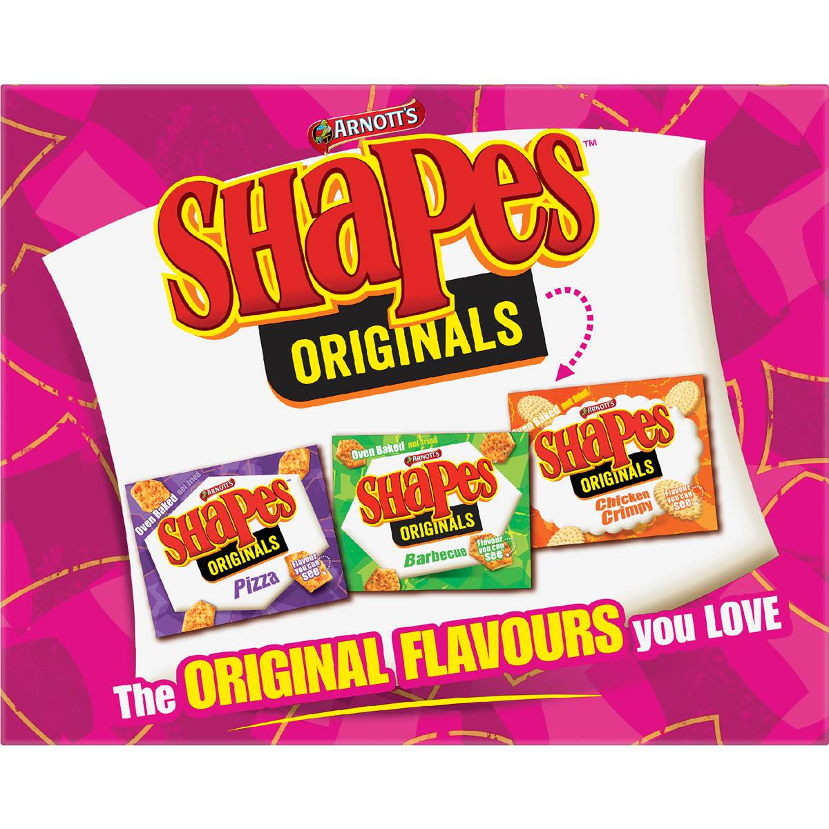 Arnott's Shapes Cheese & Bacon Cracker Biscuits 180g | Woolworths Arnott's Shapes Cheese & Bacon Cracker Biscuits 180g | Woolworths