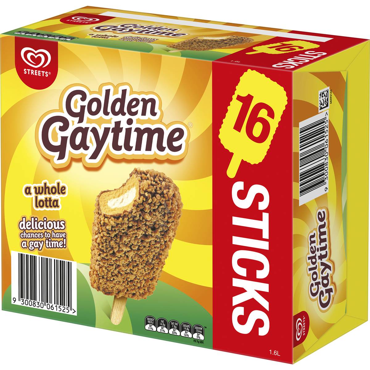 Streets Golden Gaytime 16 Pack | Woolworths