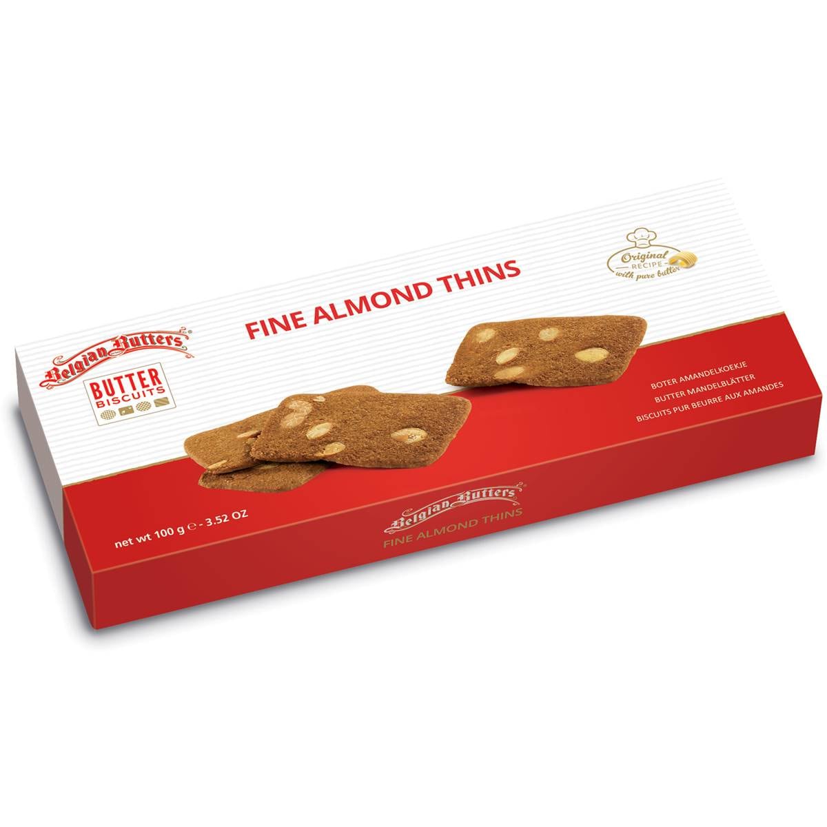 Belgian Butters Fine Almond Thins 100g | Woolworths