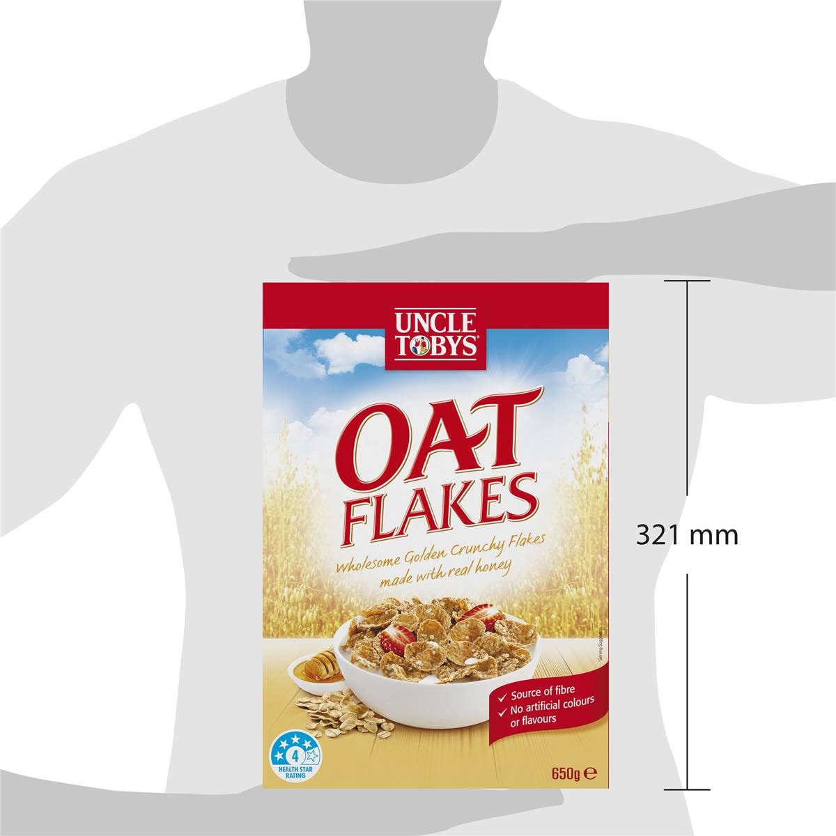 Uncle Tobys Oat Flakes Cereal 650g | Woolworths
