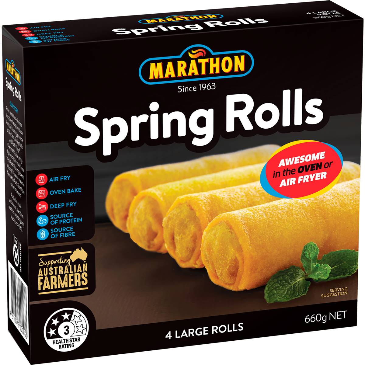 Marathon Spring Rolls 660g | Woolworths