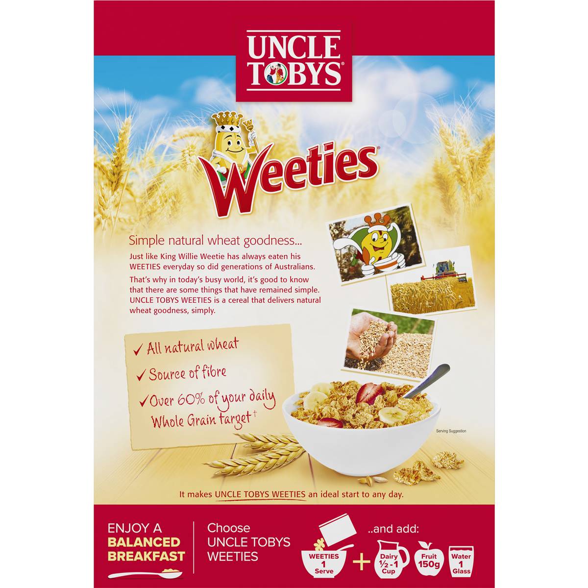 Uncle Tobys Weeties Cereal 510g | Woolworths