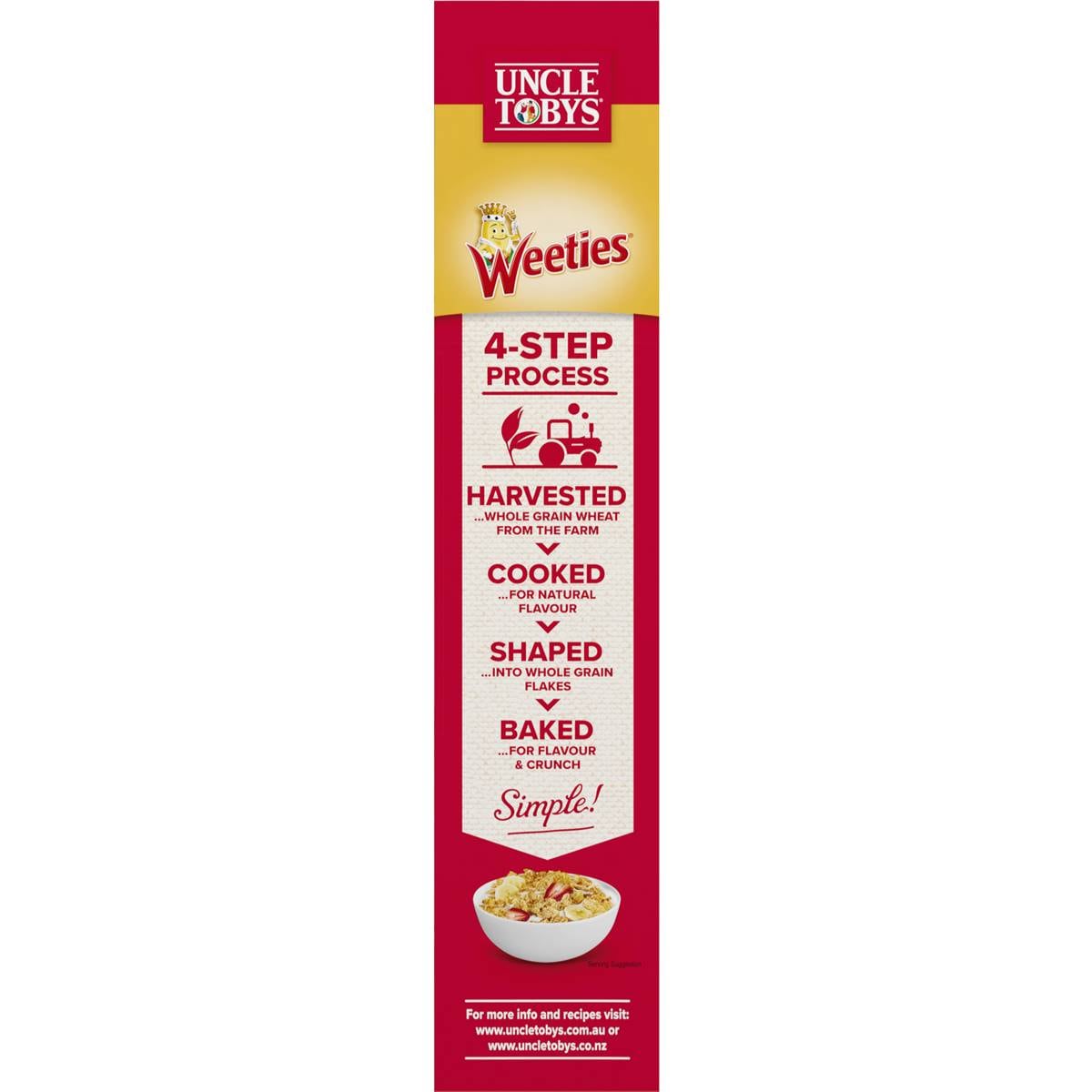 Uncle Tobys Weeties Cereal 510g | Woolworths