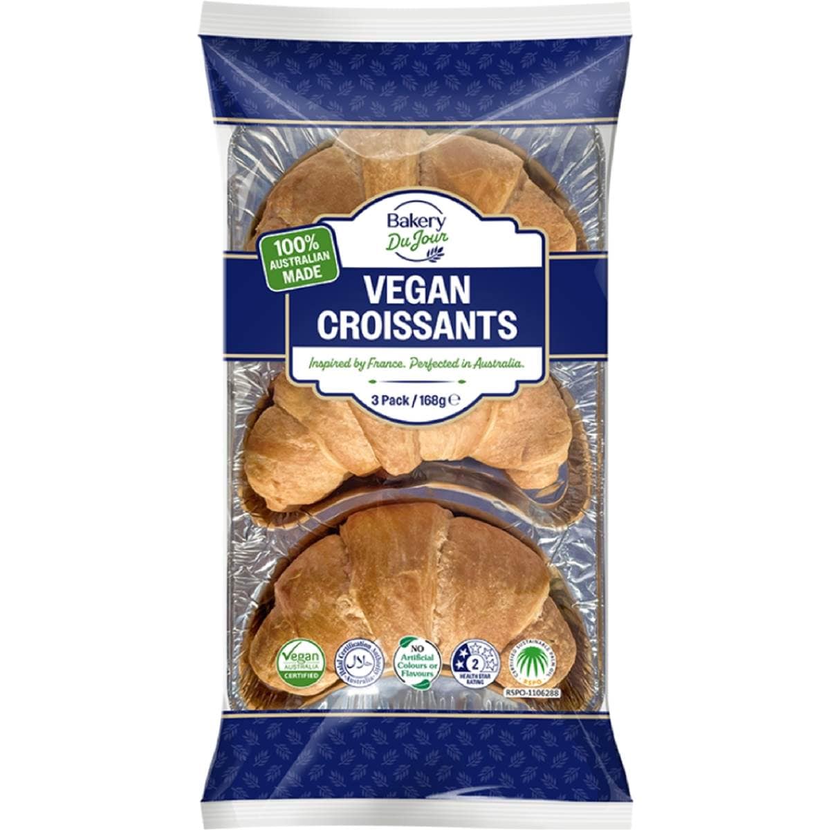 Bakery Du Jour Vegan Croissants 3 Pack | Woolworths
