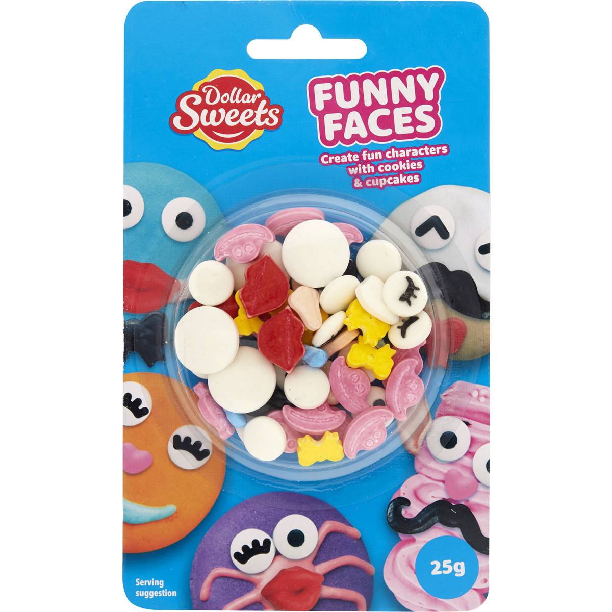 Dollar Sweets Funny Faces 25g | Woolworths