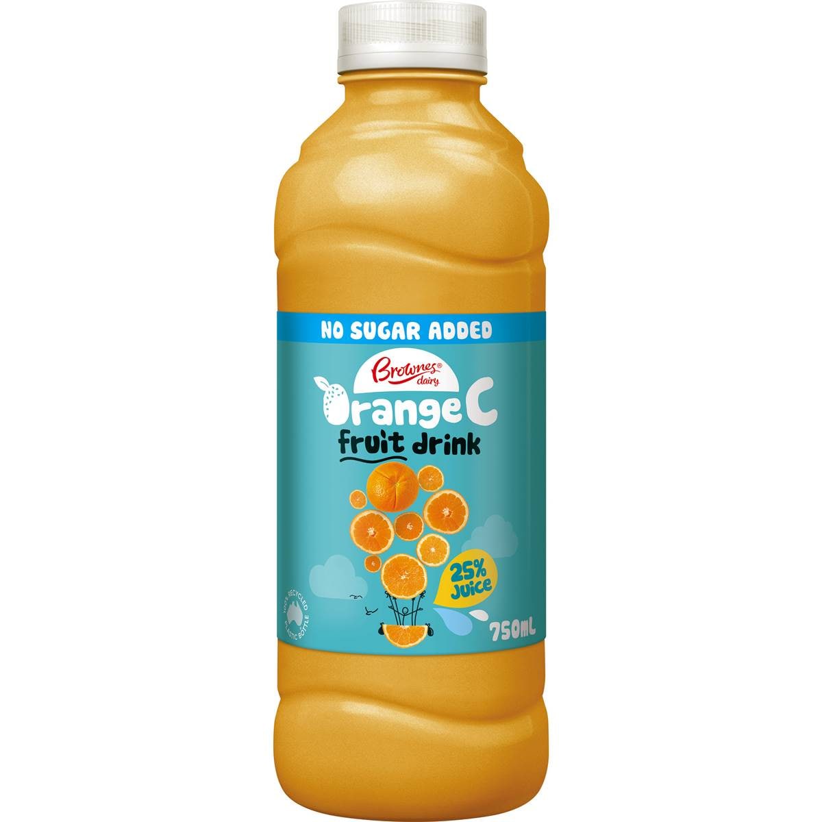 Brownes Dairy No Sugar Added Orange C Fruit Drink 750ml | Woolworths