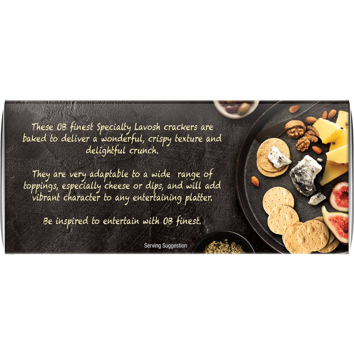 Ob Finest Specialty Lavosh Crackers Original 110g | Woolworths
