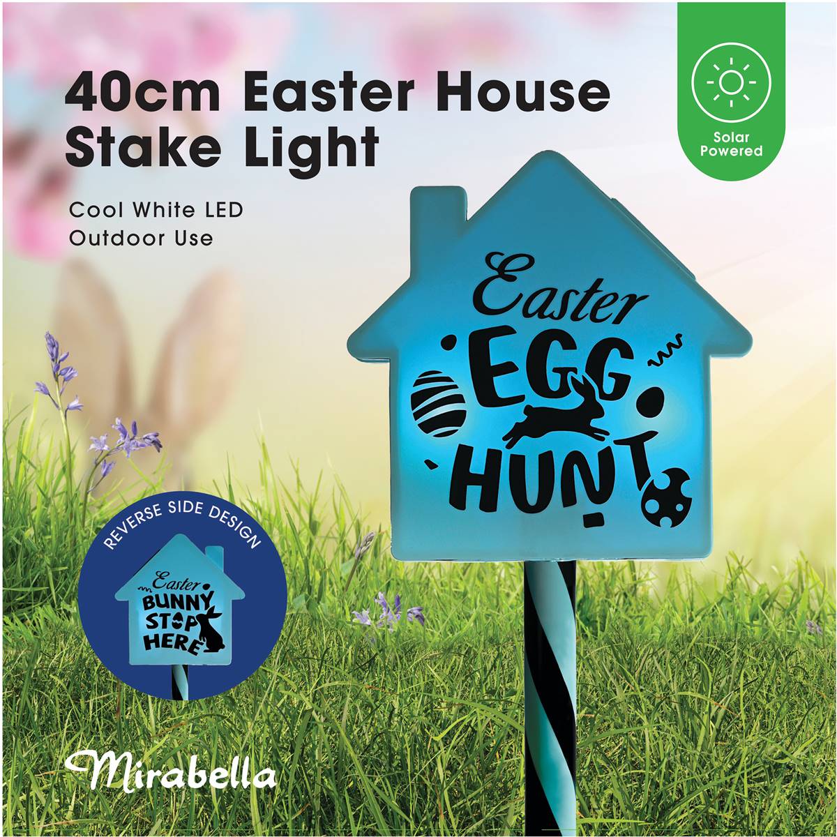 Mirabella Easter Solar Powered House 40cm Stake Light Each | Woolworths