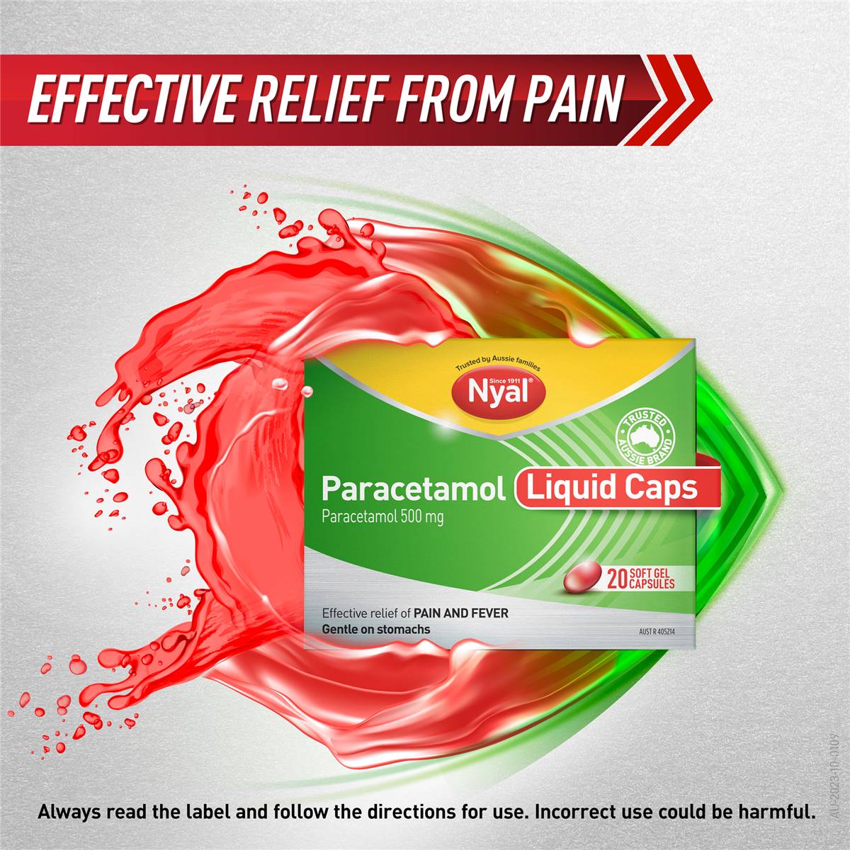 Nyal Paracetamol Liquid Gel Capsules 20 Pack | Woolworths