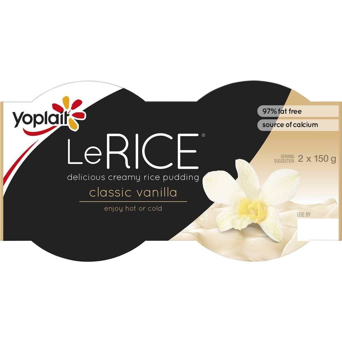 Yoplait Le Rice Classic Vanilla 150g X 2 Pack | Woolworths