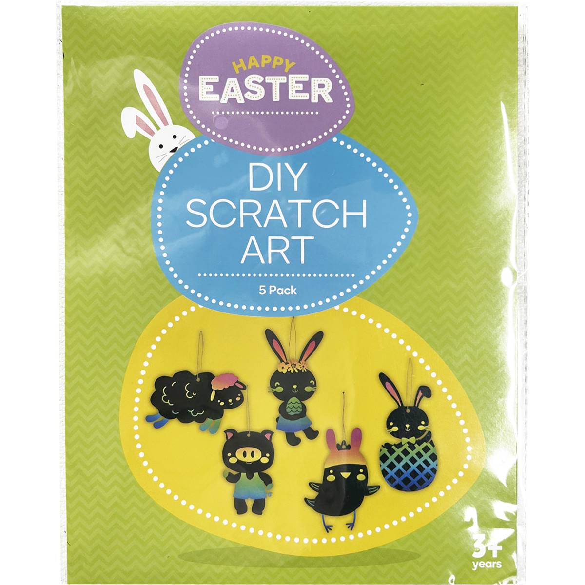 Easter Diy Scratch Art 5 Pack | Woolworths