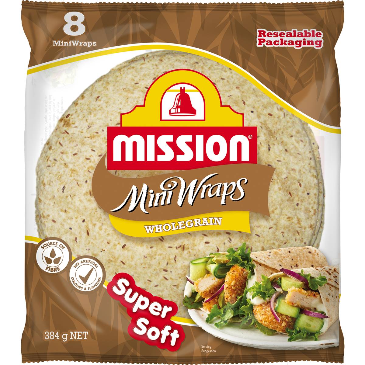 Mission Mini Wholegrain Wraps 8 Pack | Woolworths