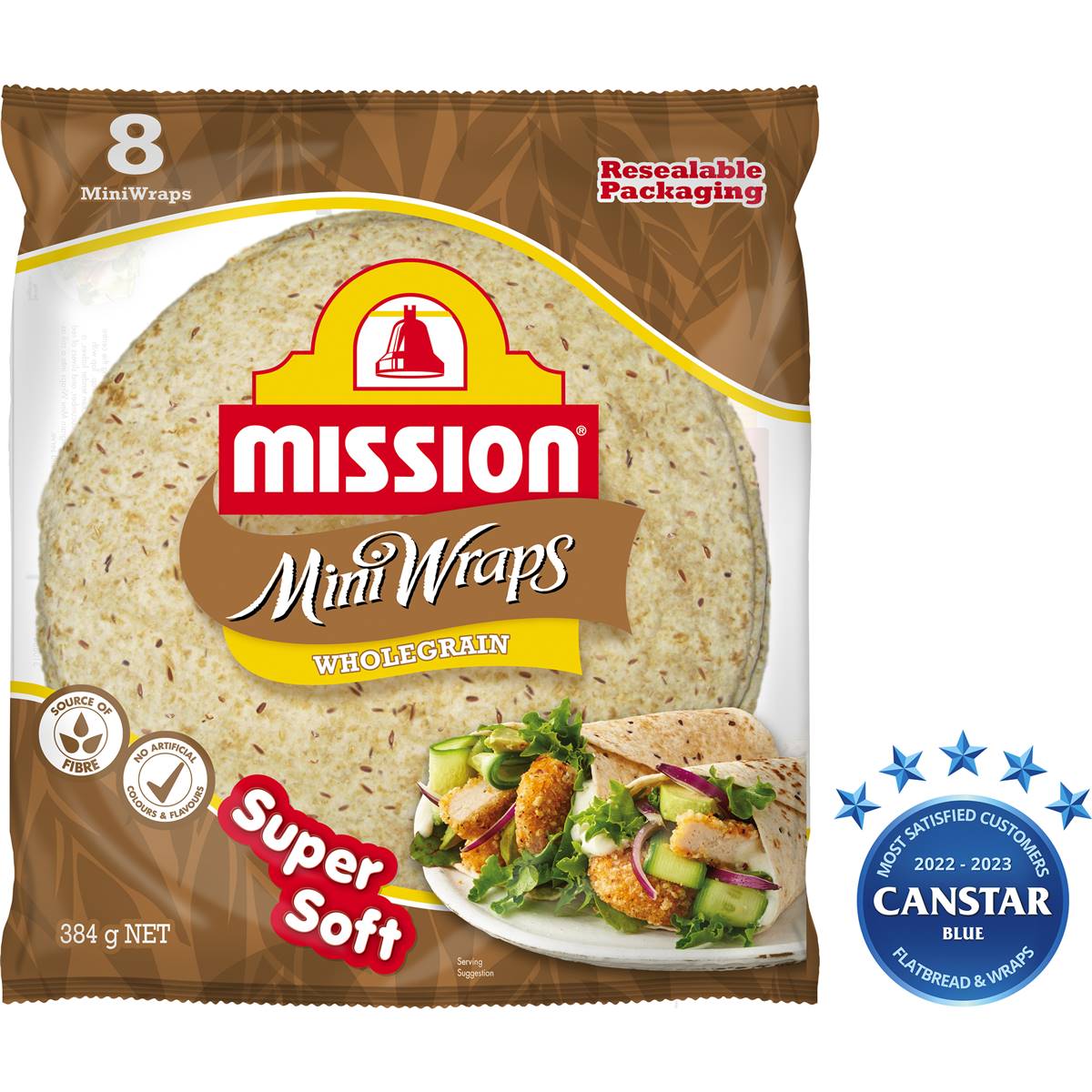 Mission Mini Wholegrain Wraps 8 Pack | Woolworths