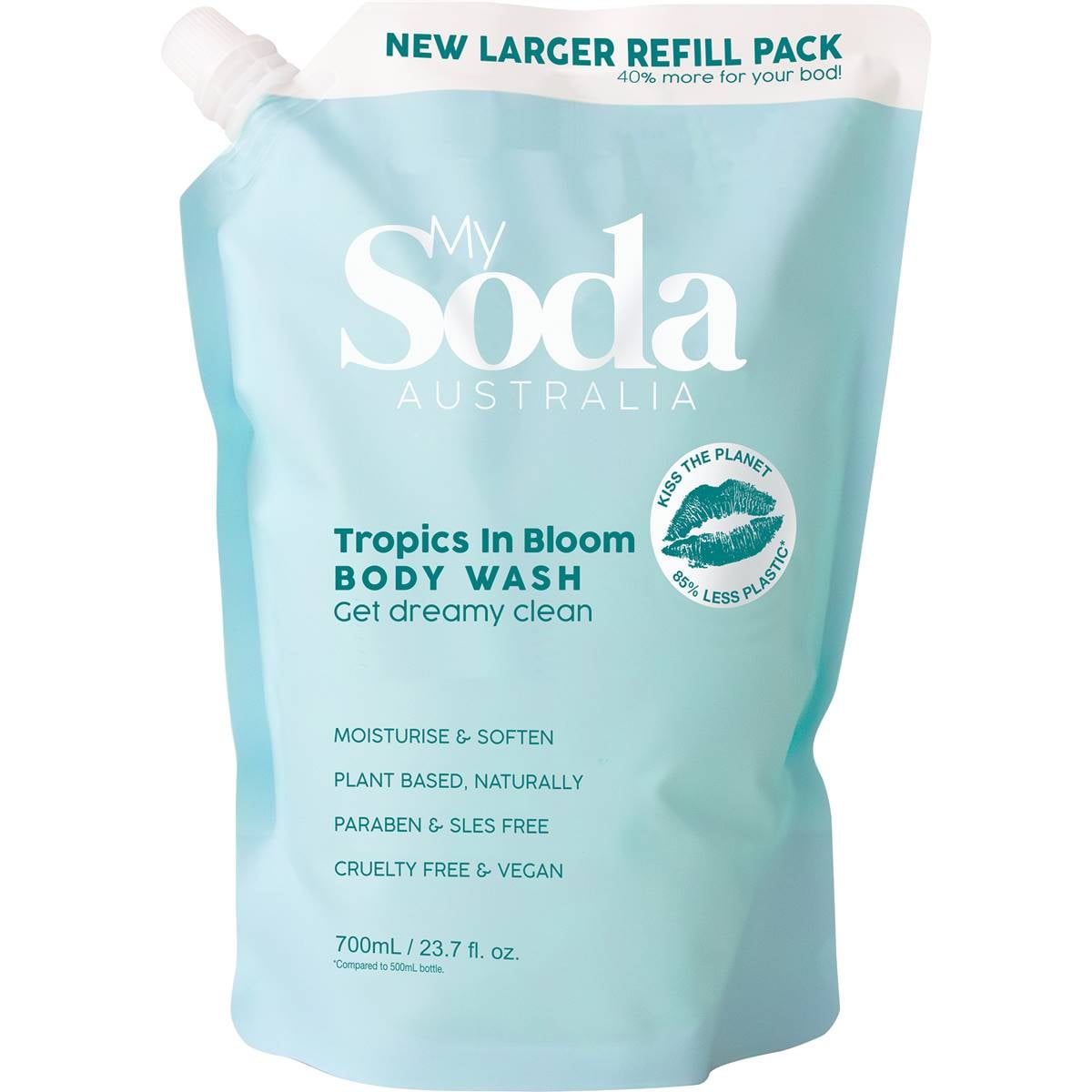 My Soda Body Wash Refill Tropics In Bloom 700ml | Woolworths