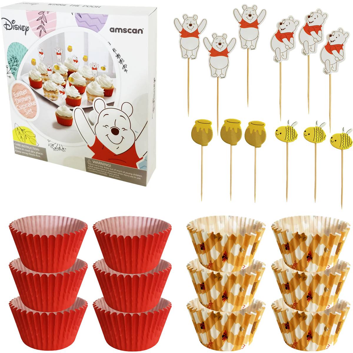 Disney Easter Cupcake Set Winnie The Pooh Each | Woolworths