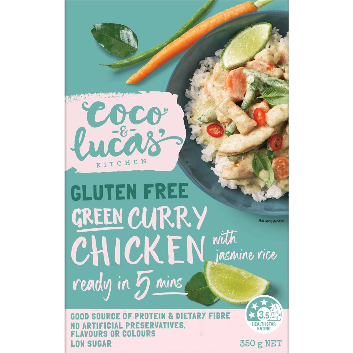 Coco & Lucas' Green Chicken Curry Gluten Free 350g | Woolworths
