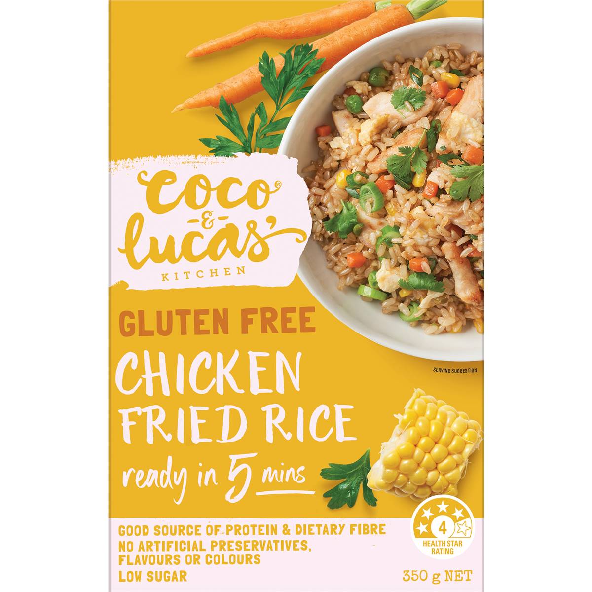 Coco & Lucas' Chicken Fried Rice Gluten Free 350g | Woolworths
