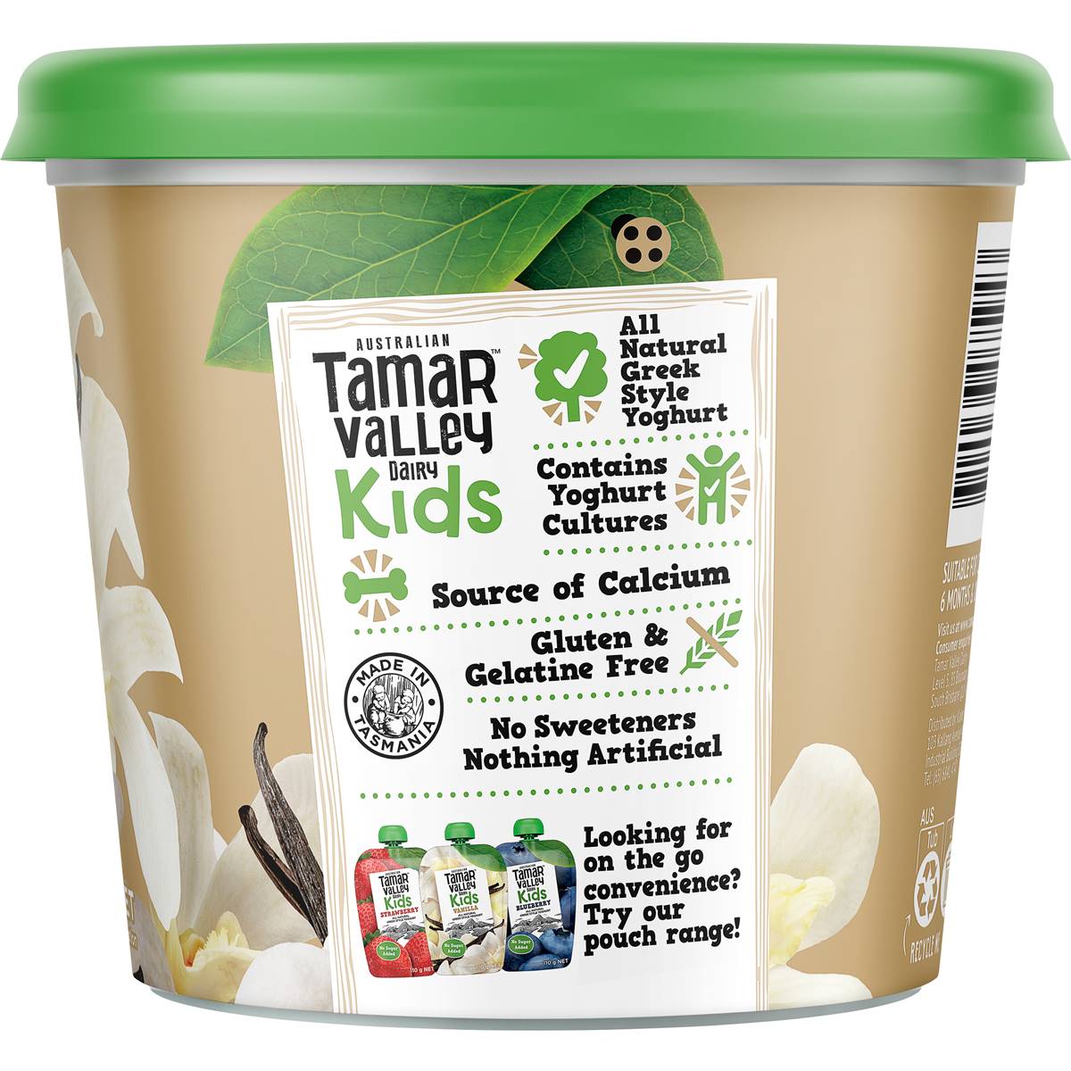 Tamar Valley Kids Greek Style Yoghurt Vanilla 700g | Woolworths