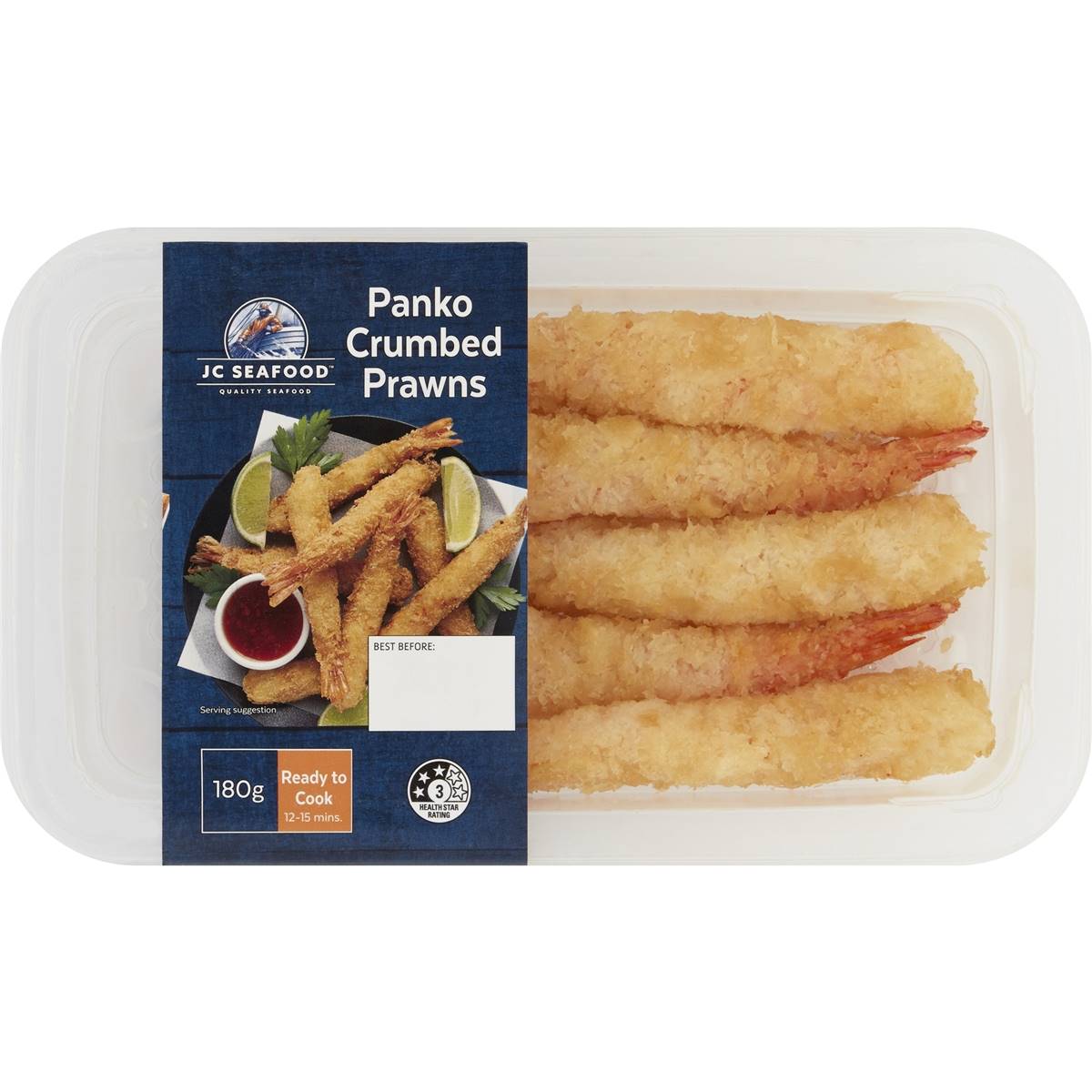Jc Seafood Panko Crumbed Prawns 180g | Woolworths