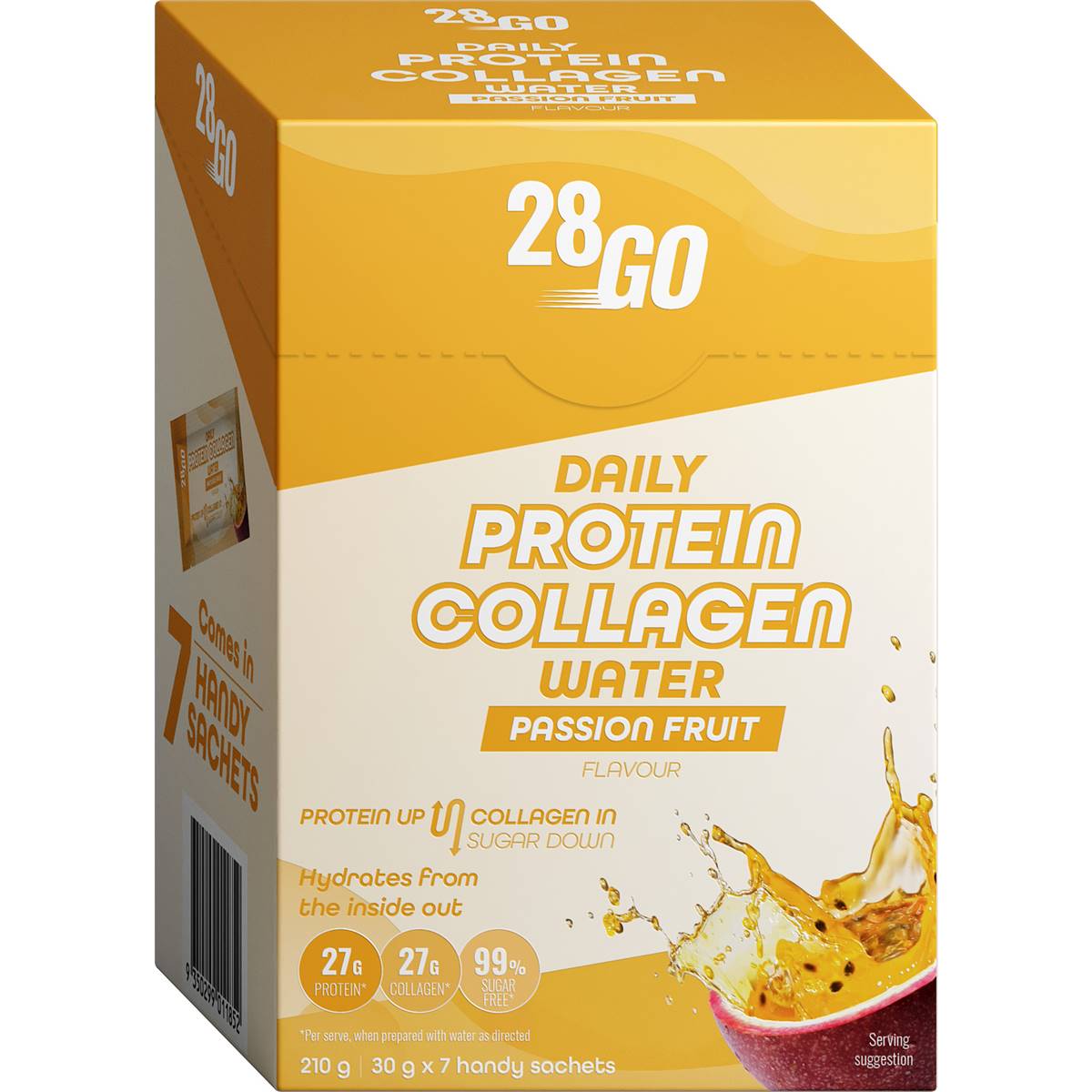 28go Protein Collagen Water Passionfruit 30g X 7 Pack | Woolworths