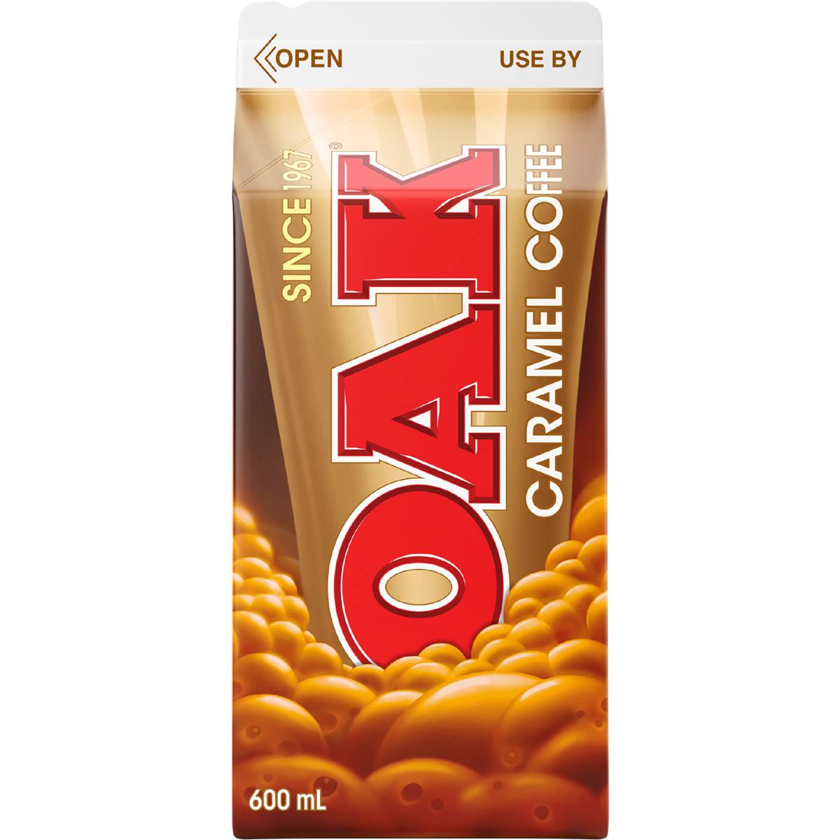 Oak Caramel Coffee Flavoured Milk 600ml | Woolworths