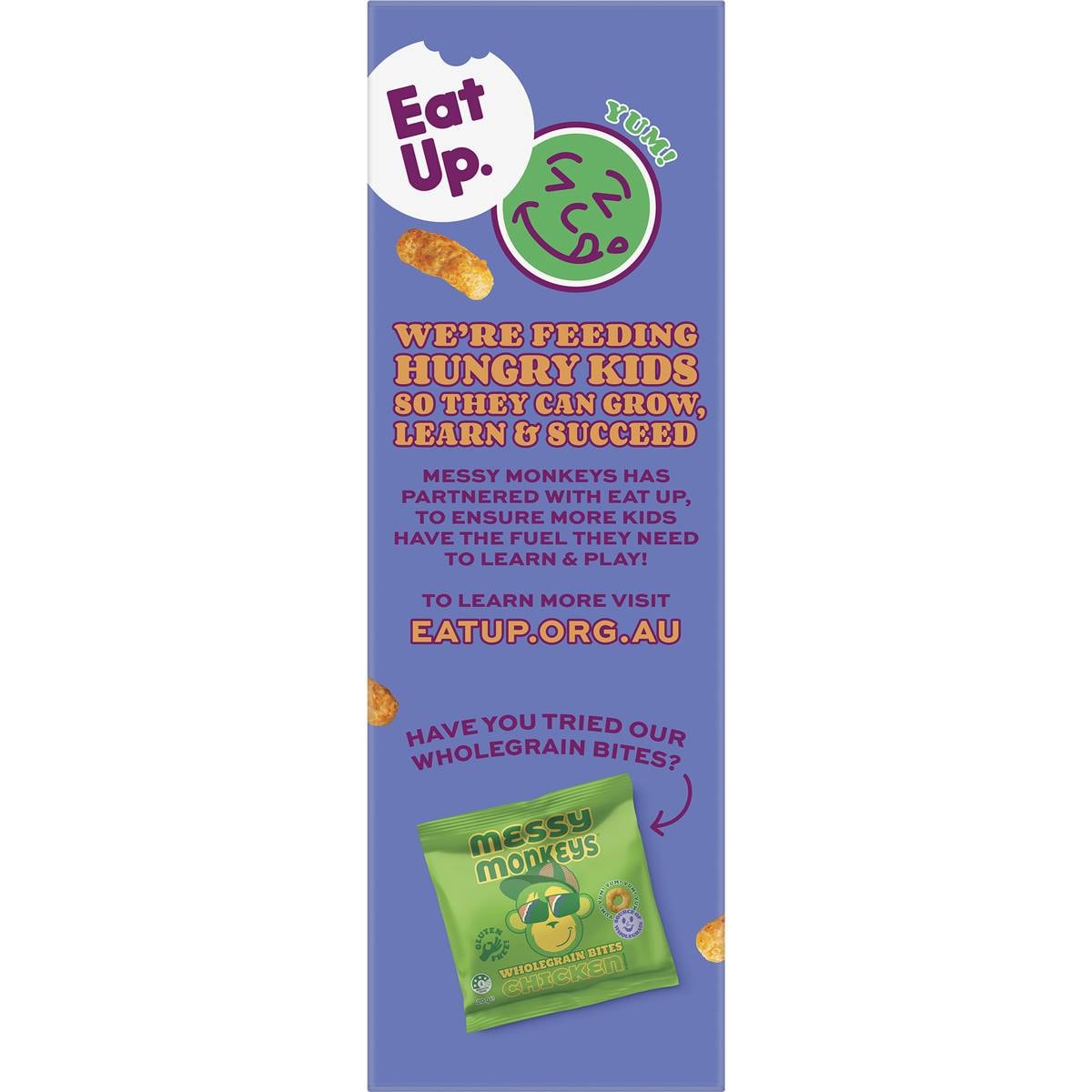 Messy Monkeys Corn Puffs Barbeque 102g | Woolworths