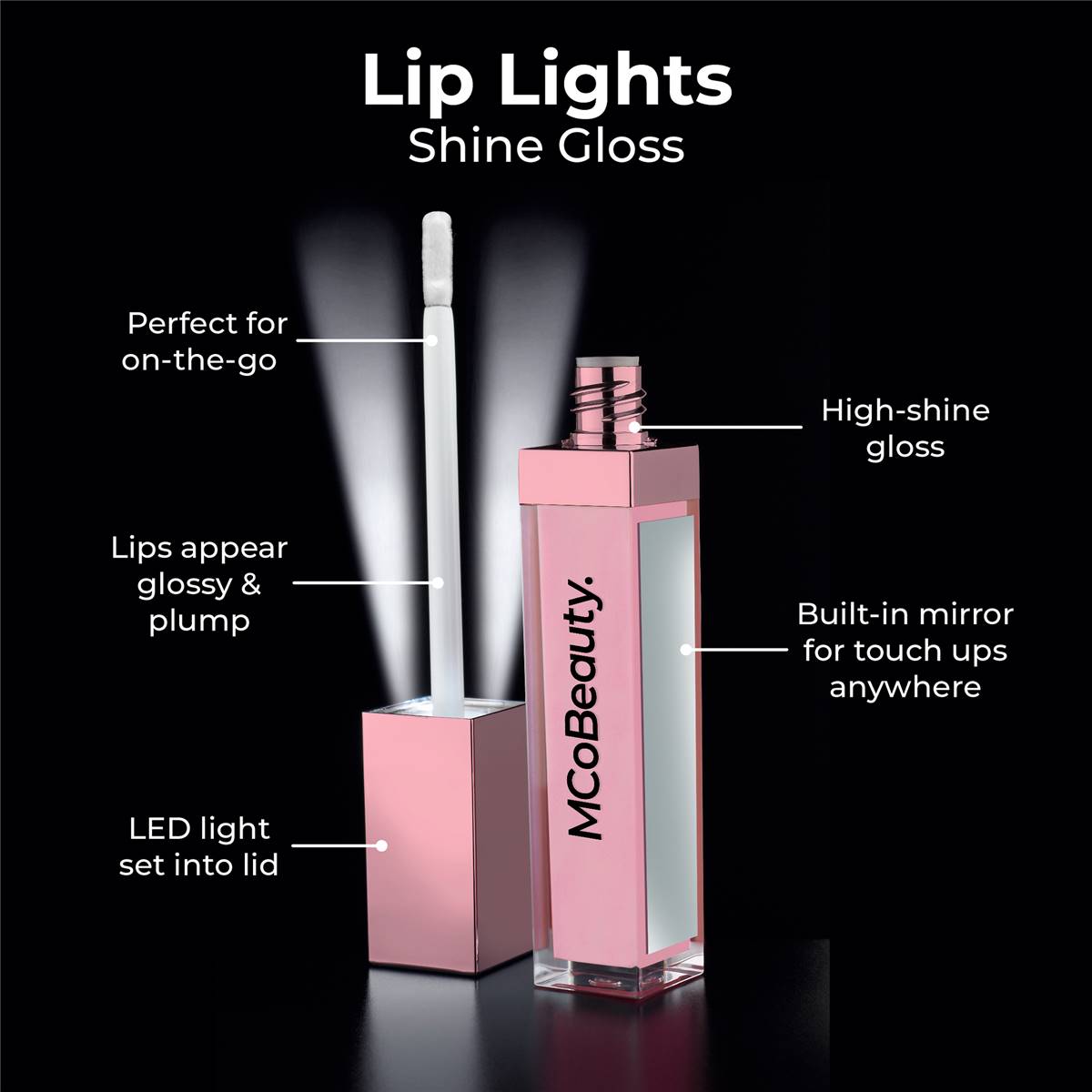 Mcobeauty Lip Lights Lip Gloss Shine Marshmallow 5.9ml | Woolworths