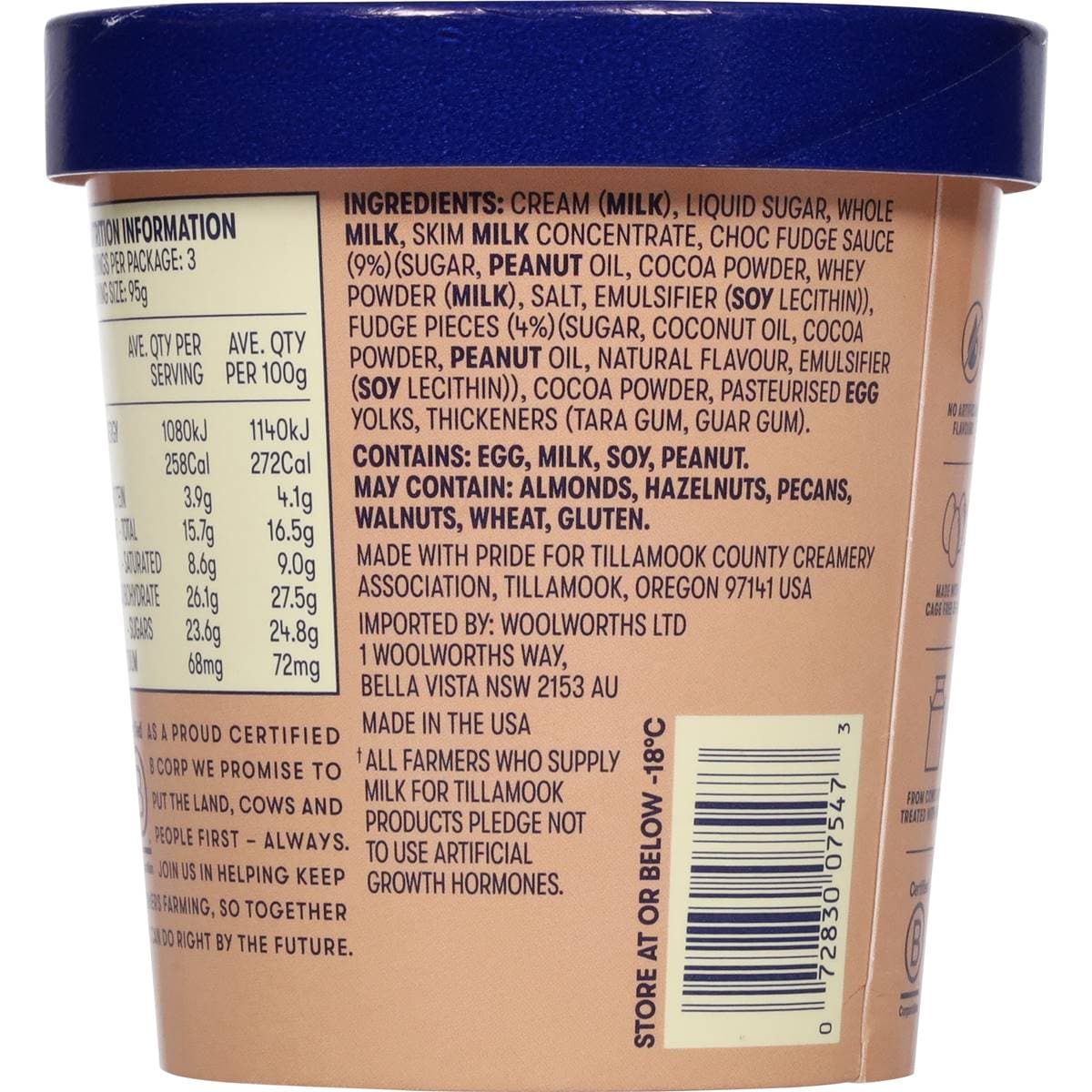 Tillamook Mudslide Ice Cream 457ml | Woolworths