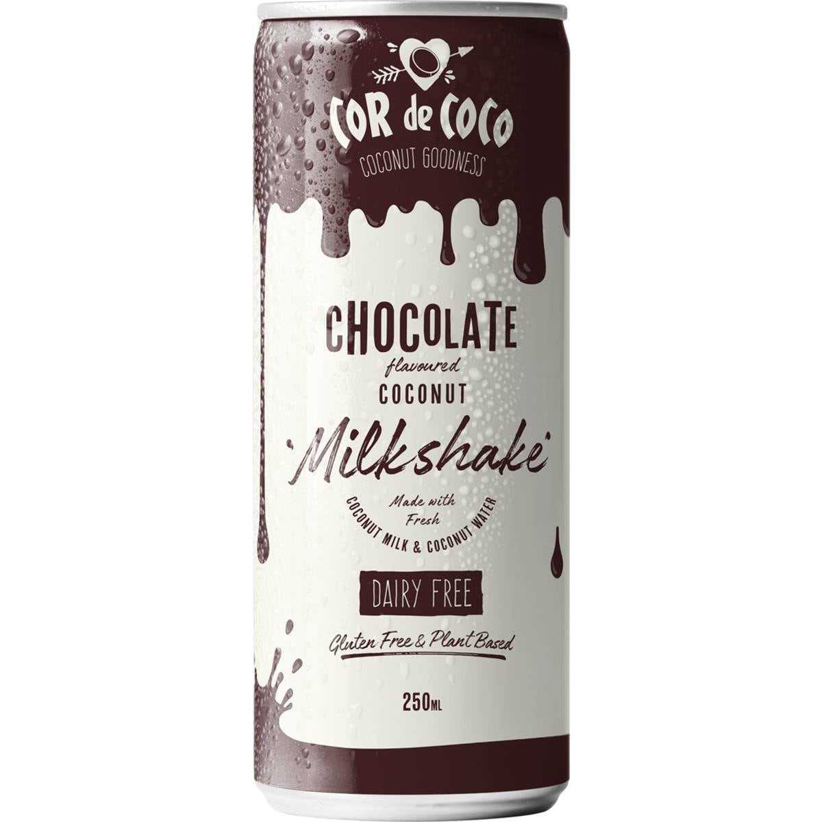 Cor De Coco Chocolate Flavoured Coconut Milkshake Dairy Free 250ml ...