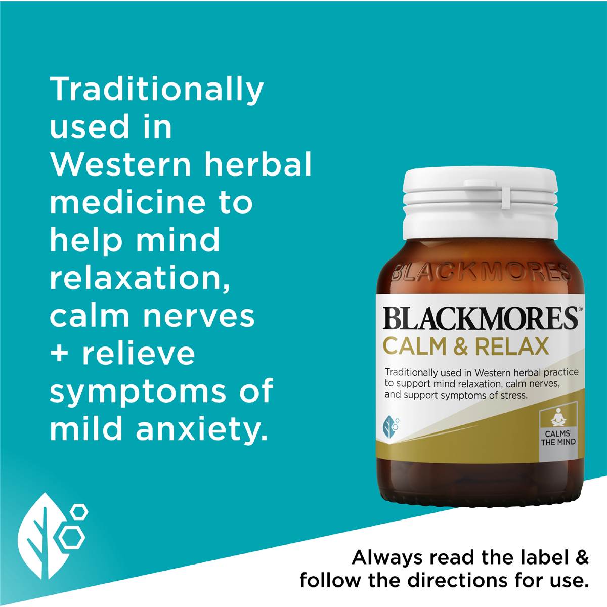 Blackmores Calm & Relax Tablets 60 Pack | Woolworths