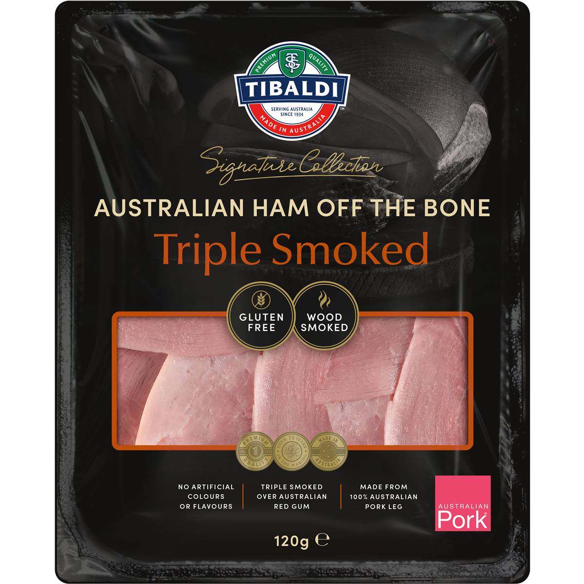 Tibaldi Signature Collection Triple Smoked Australian Ham 120g | Woolworths