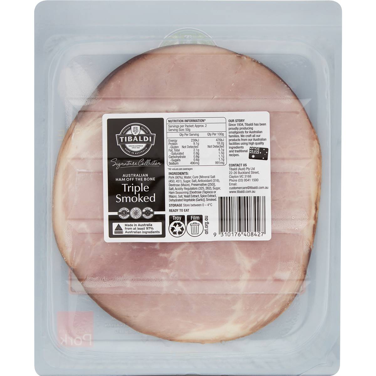 Tibaldi Signature Collection Triple Smoked Australian Ham 120g | Woolworths