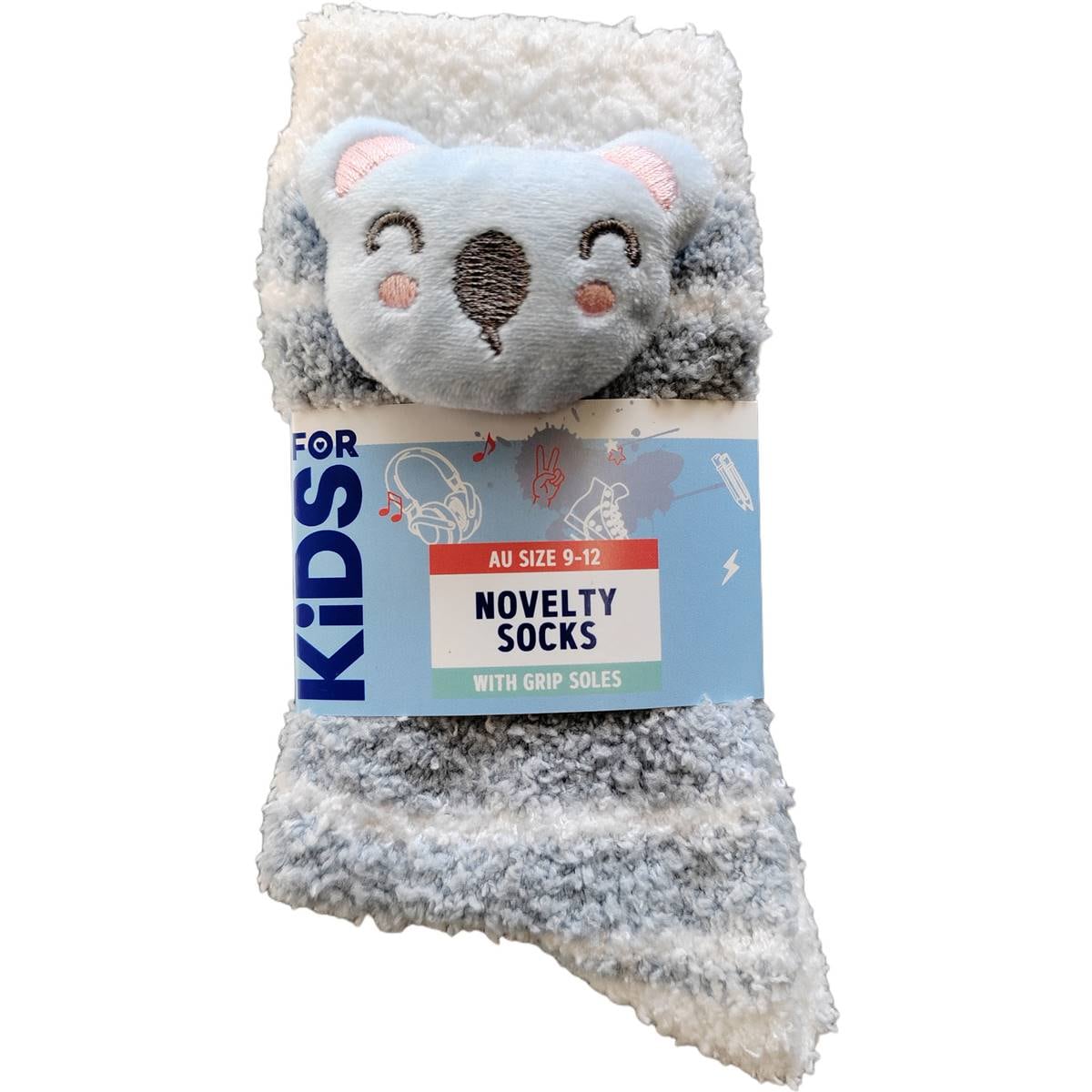 For Kids Novelty Socks Koala Assorted Sizes Each | Woolworths