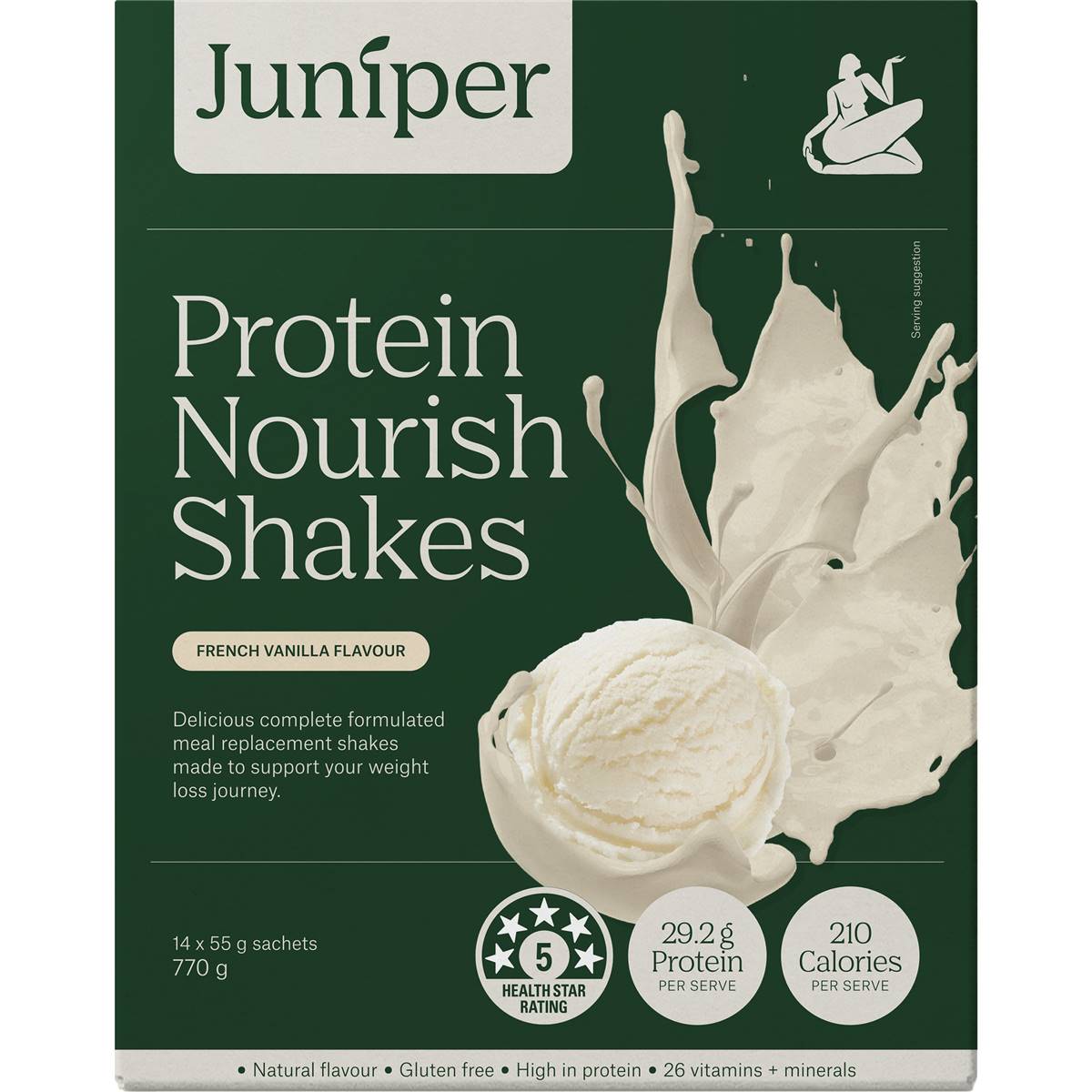 Juniper Protein Nourish Shake French Vanilla 770g | Woolworths